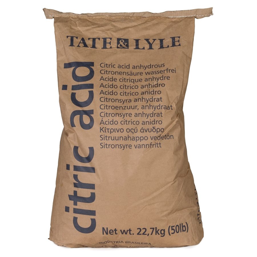 Fine Citric Acid U.S.P. Certified - 50 lb Bag | ICI Foods