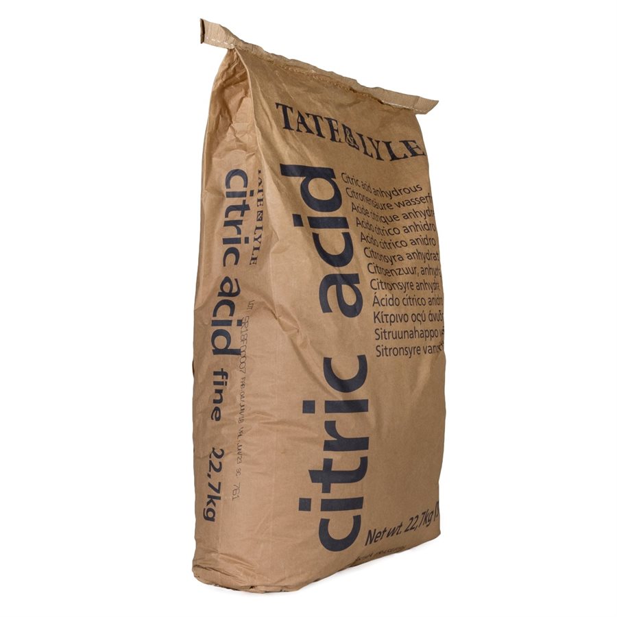 Fine Citric Acid U.S.P. Certified - 50 lb Bag | ICI Foods